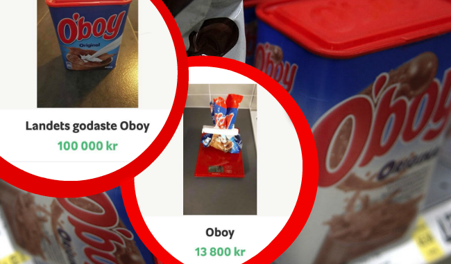 O'boy säljs av privatpersoner – för tusentals kronor