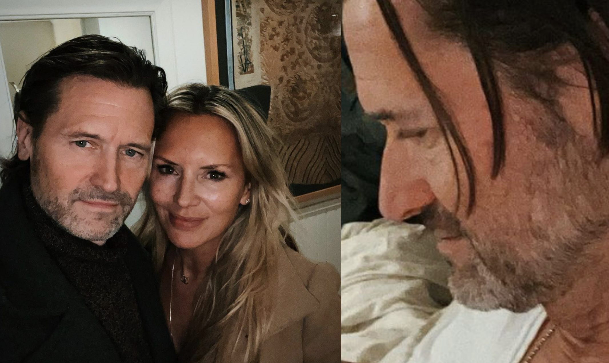 Martin Melins intima bild med flickvännen Lisa: "Svettigt..."