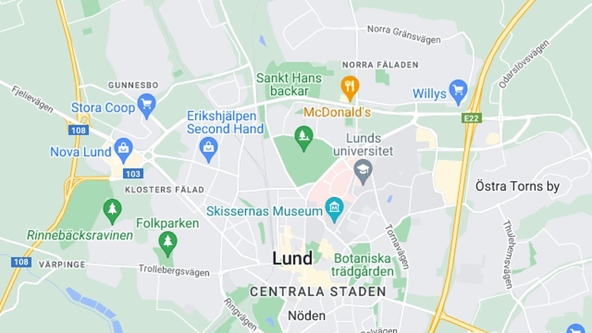 Polisen rapporterar om arbetsplatsolycka, Lund