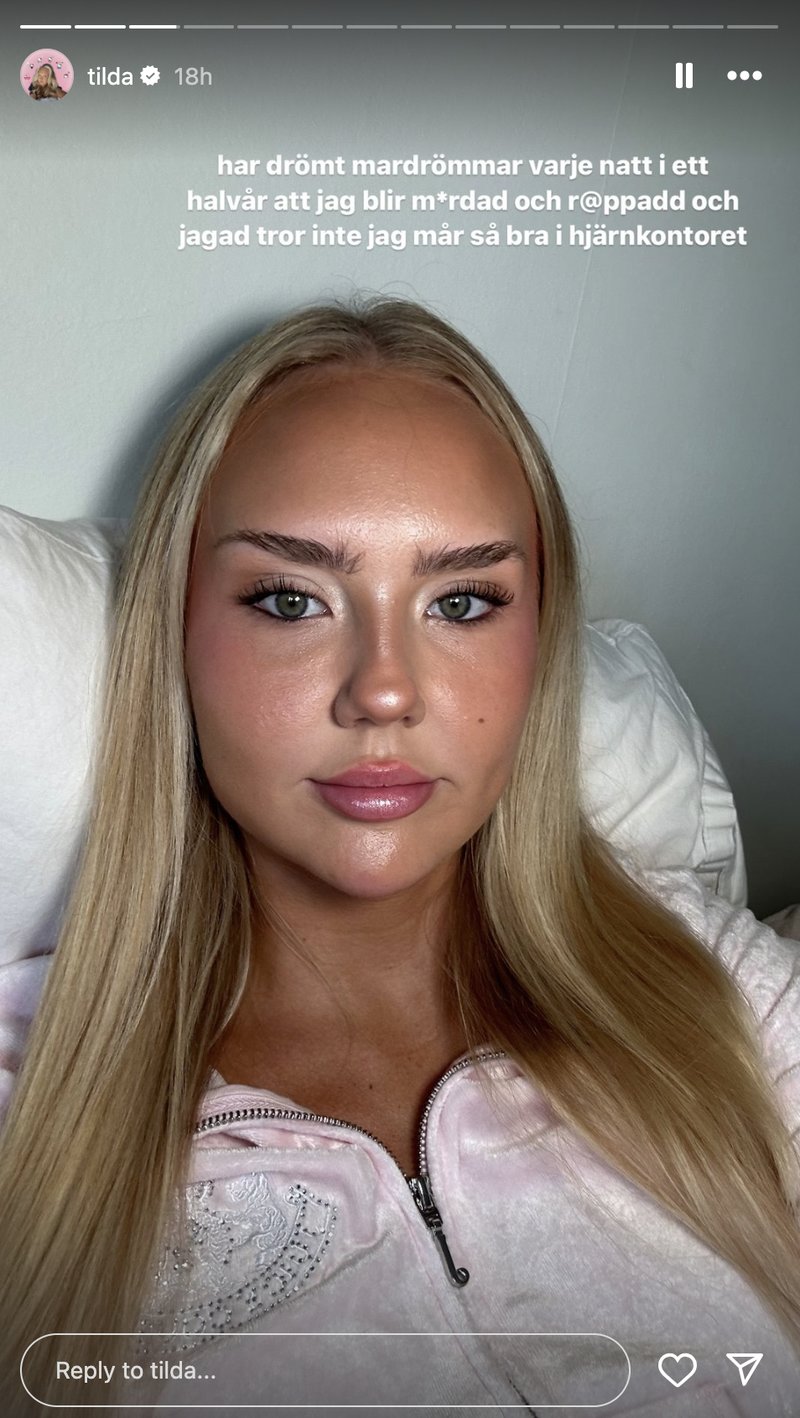 Tilda Törnqvist öppnar upp om svåra tiden: "Mardröm"