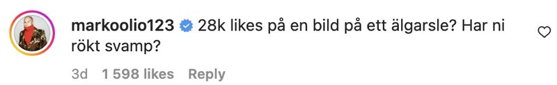 Markoolios chock efter reaktionerna på mamma Irmas bild: "Rökt svamp?"