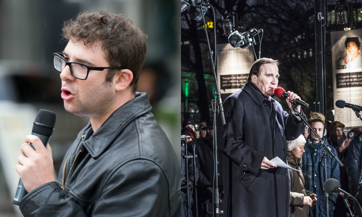 "Börja med att sopa rent från antisemitism i ditt eget parti, Löfven"