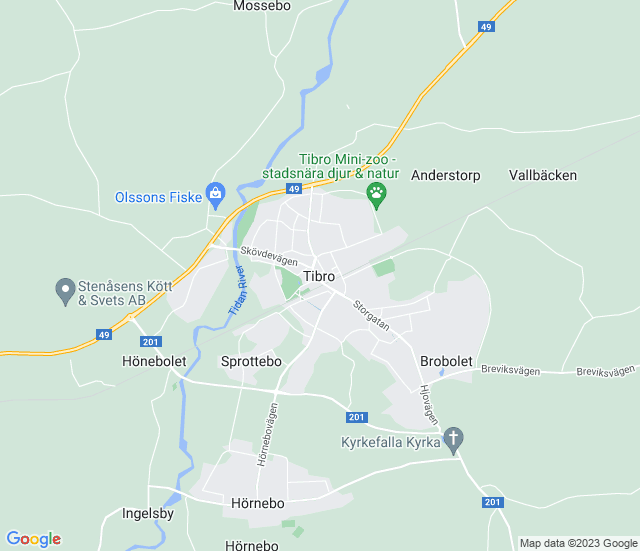 Polisen i Tibro rapporterar om brand