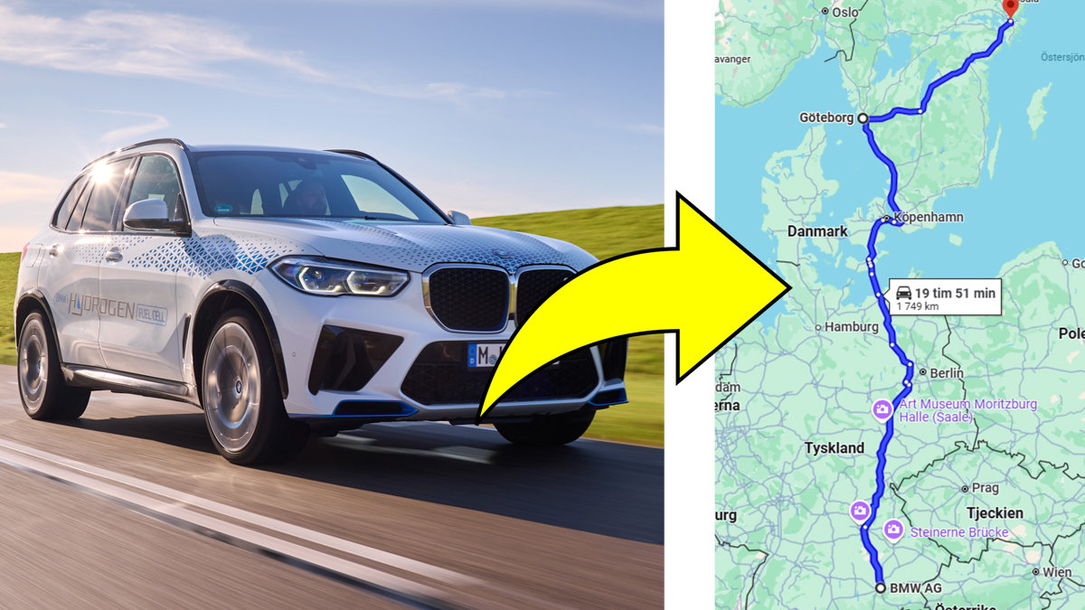 Vi körde 170 mil på vätgas i en BMW iX5 - så gick det