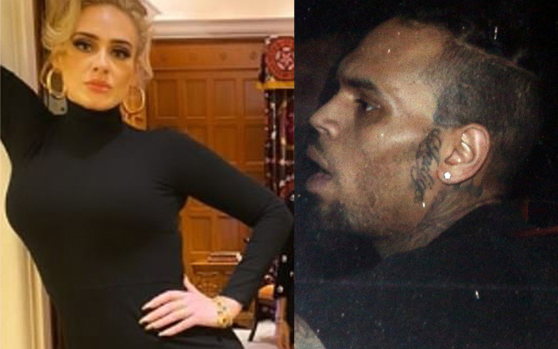 Chris Brown åkte hem till Adele mitt i natten: "Flera timmar"