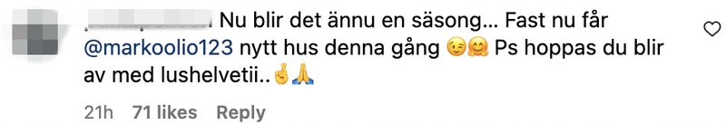 Markoolios äckliga bild oroar följarna: "Irmas hus?"