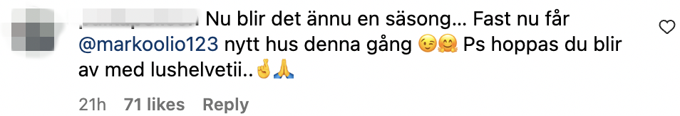 Markoolios äckliga bild oroar följarna: "Irmas hus?"