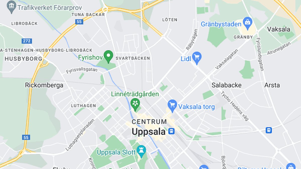 Polisen rapporterar om brand, Uppsala