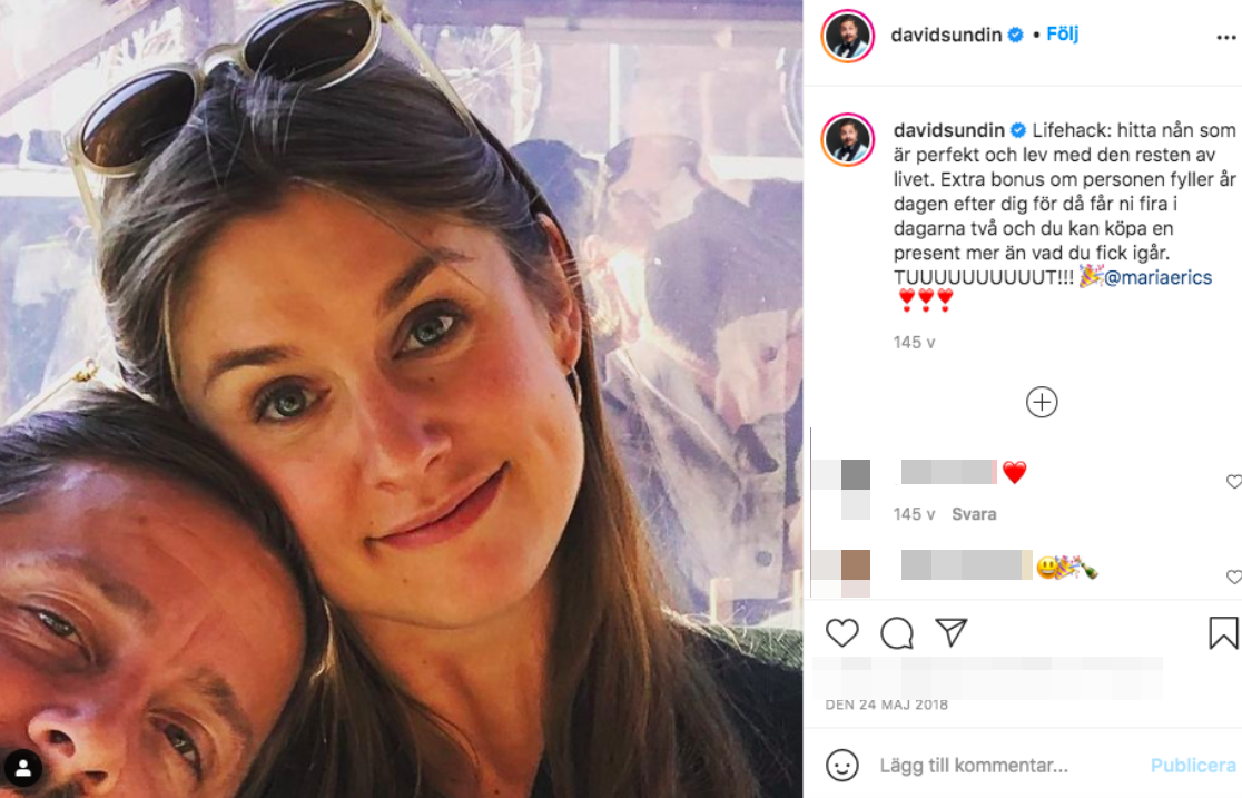Här är allt du vill veta om David Sundins fru, barn och kändis-ex