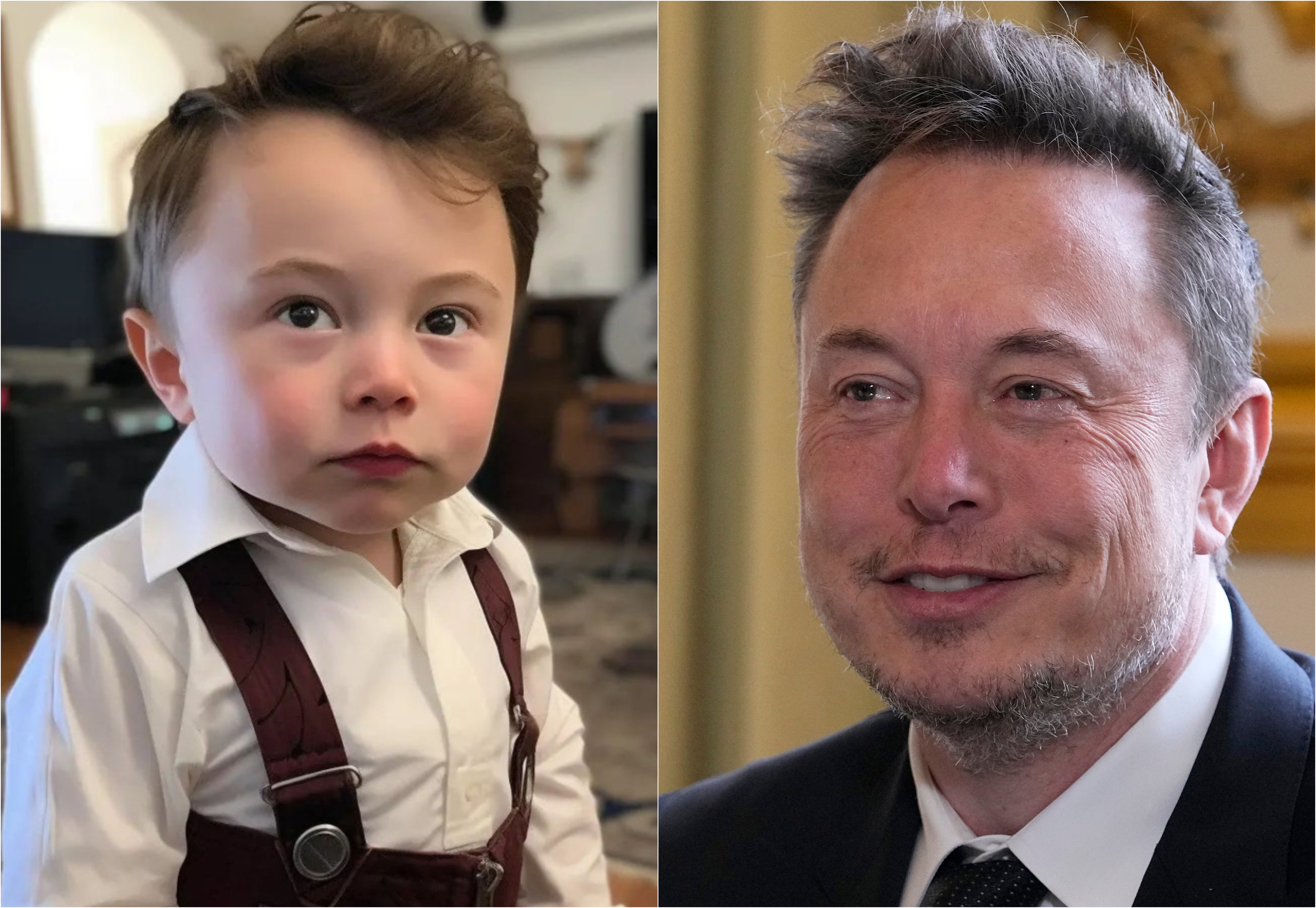 Stor förvirring över bild på Elon Musk-barn: "Min son..."