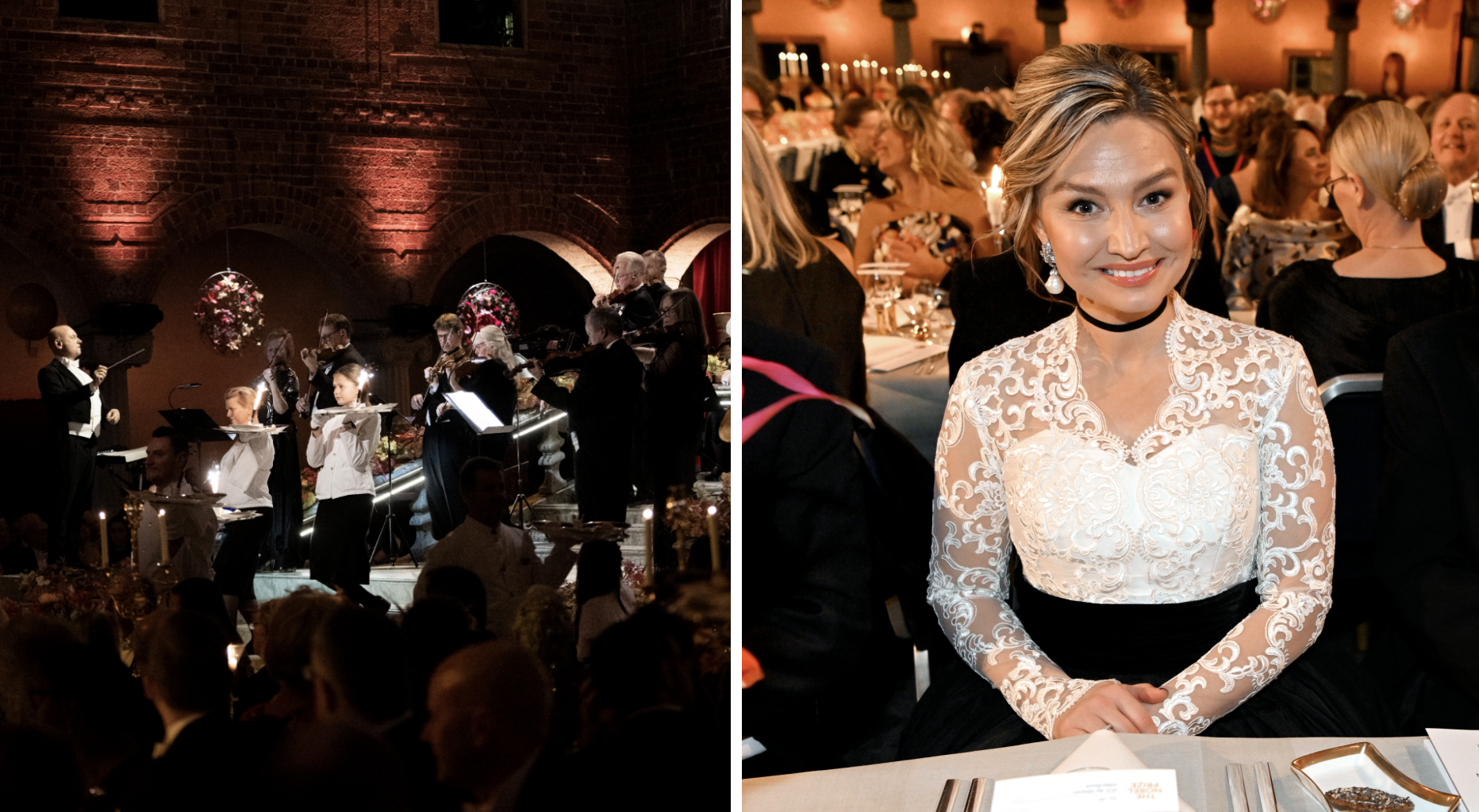 Ebba Buschs tabbe under nobelfirandet - skulle hylla