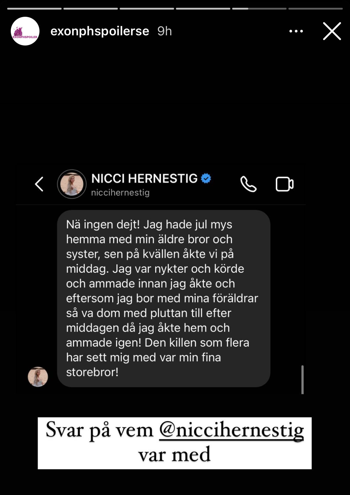 Nicci Hernestig på mystisk "dejt" i mellandagarna: "Jag var..."
