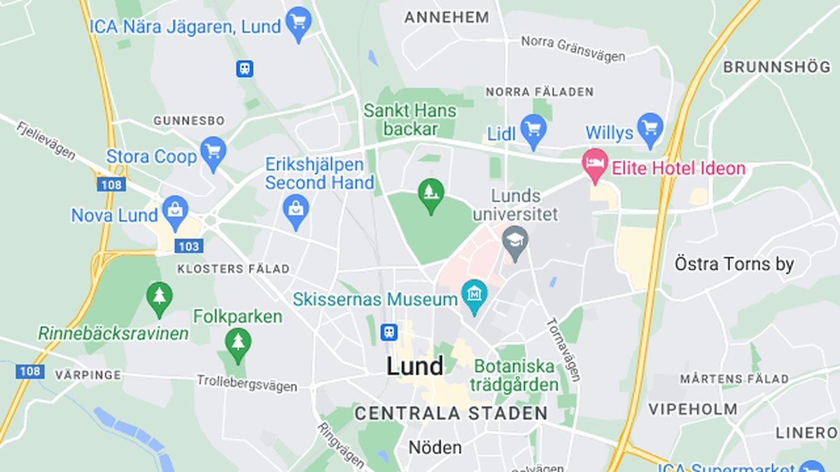Polisen rapporterar om brand, Lund