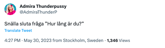 Drag race-vinnaren Admira Thunderpussy om frågan alla ställer: "Hur ...