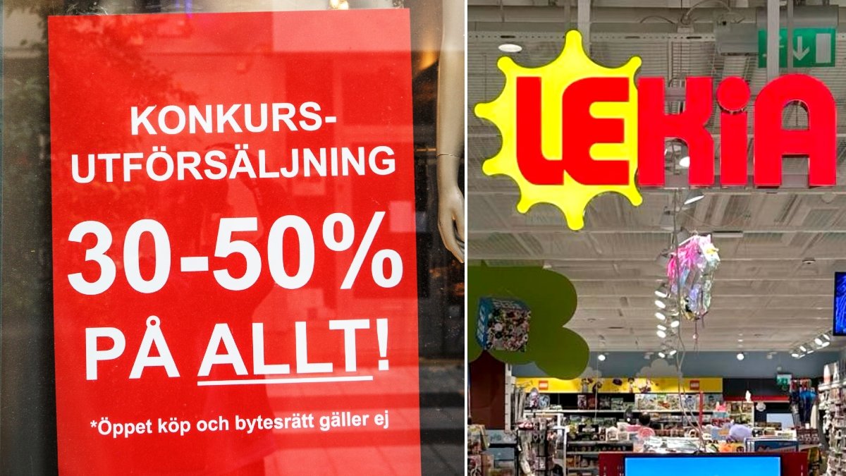 Bolag i konkurs – åtta klassiska butiker stänger